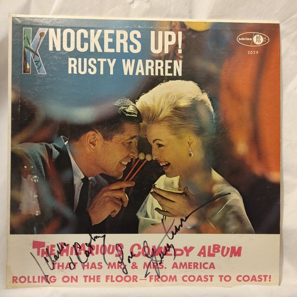 Media | Signed Vintage Rusty Warren Knockers Up Lp Vinyl Record Jgm229 ...